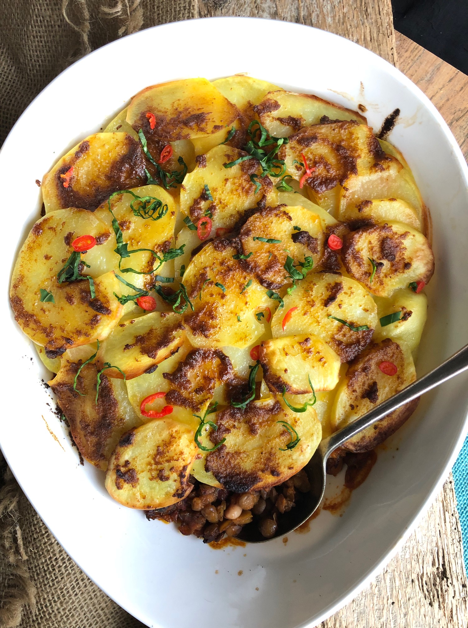 Bean Hotpot with a Spice Butter Topping – oliveoilandlemon